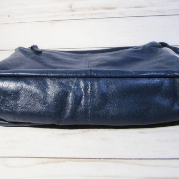 Contessa | Bags | Vintage Contessa Blue Leather Crossbody Bag | Poshmark